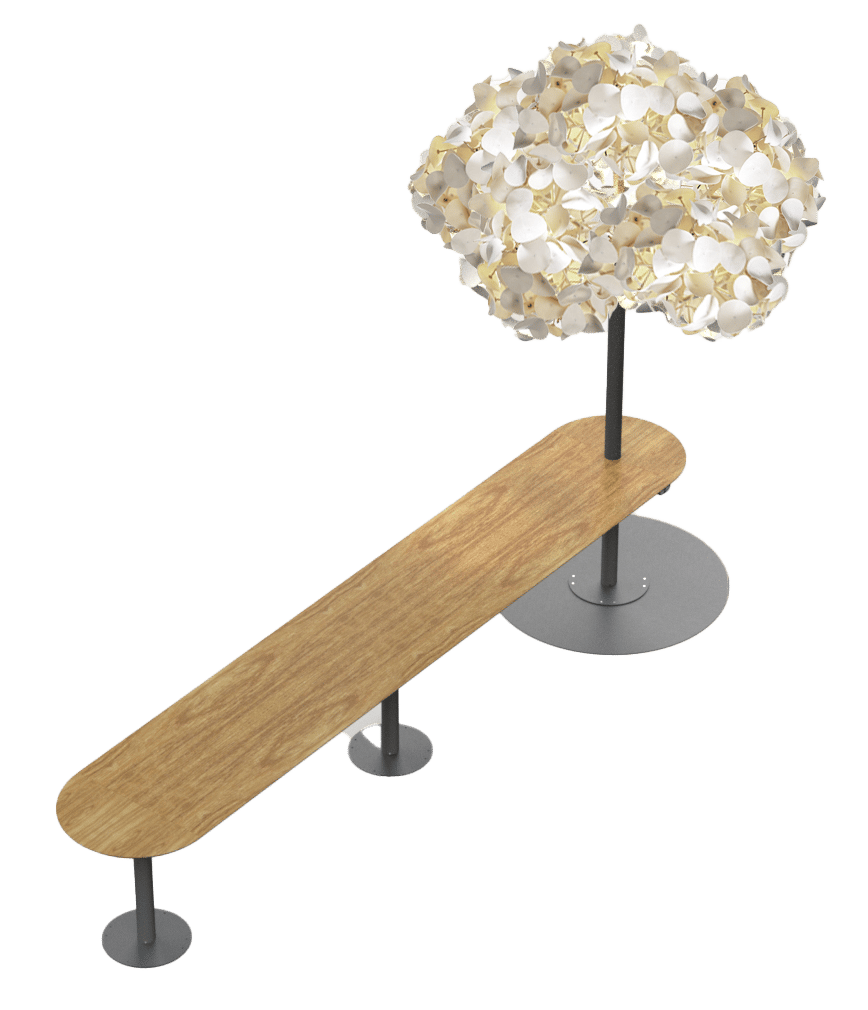 LEAF LAMP METAL TREE floor lamp acoustic By Green Furniture Concept