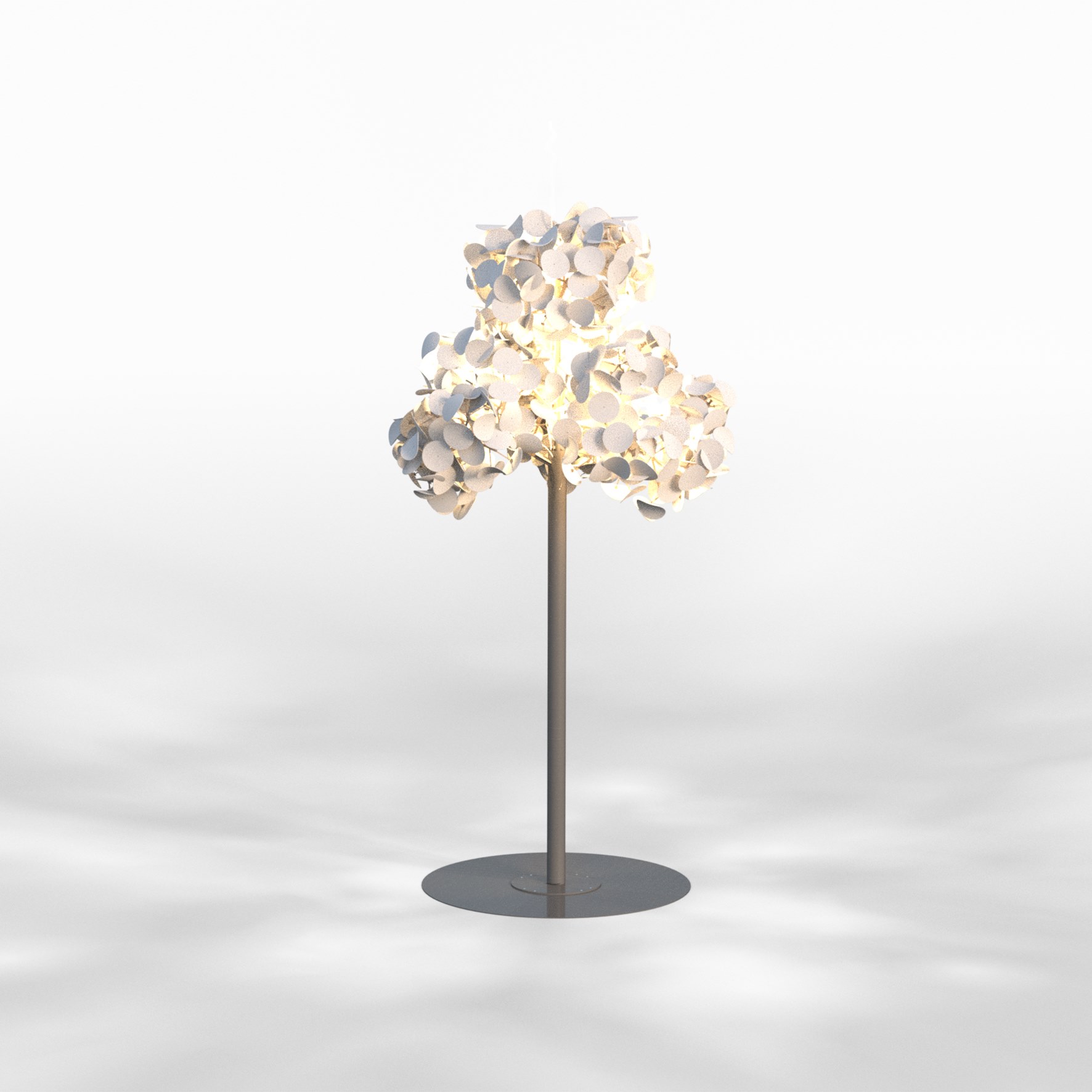 LEAF LAMP METAL TREE WITH SEAMLESS TABLE High table By Green Furniture ...