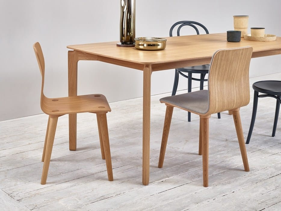 LEAF Rectangular wooden table By TON | design E-ggs