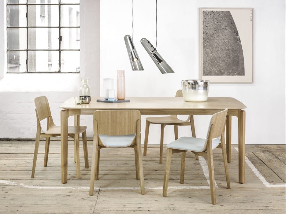 LEAF Rectangular wooden table By TON | design E-ggs