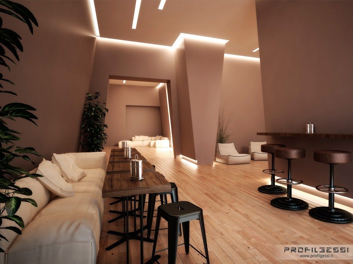 Built-in lighting profile for LED modules LED 001 By Profilgessi