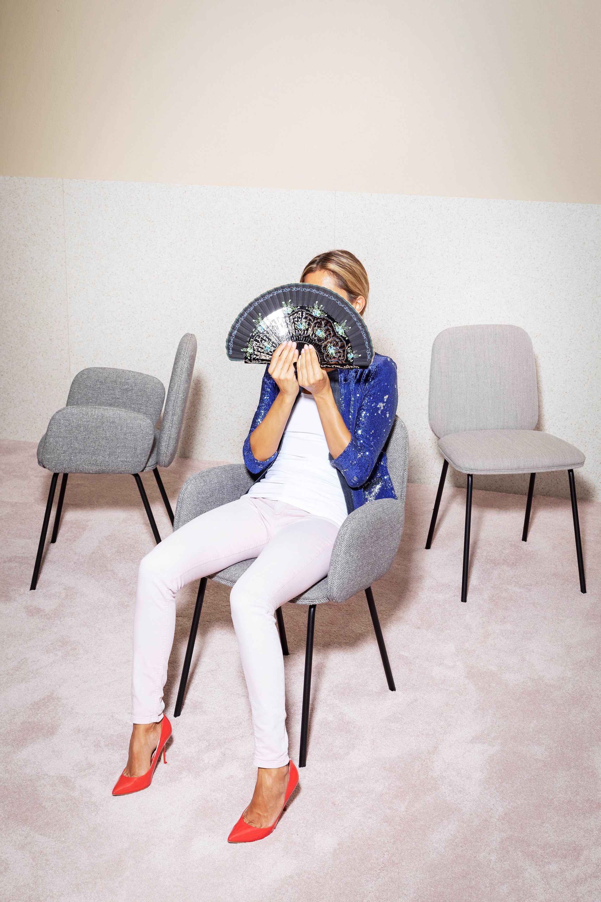 LEDA | Chair with armrests By Miniforms