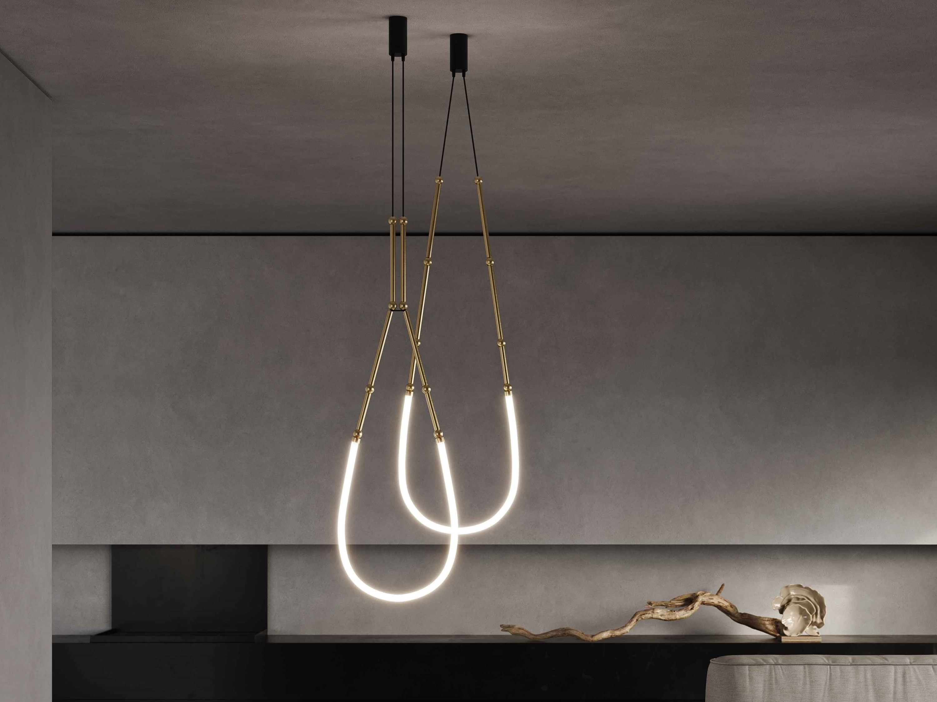LEDA LED aluminium pendant lamp By Karman | design Debonademeo