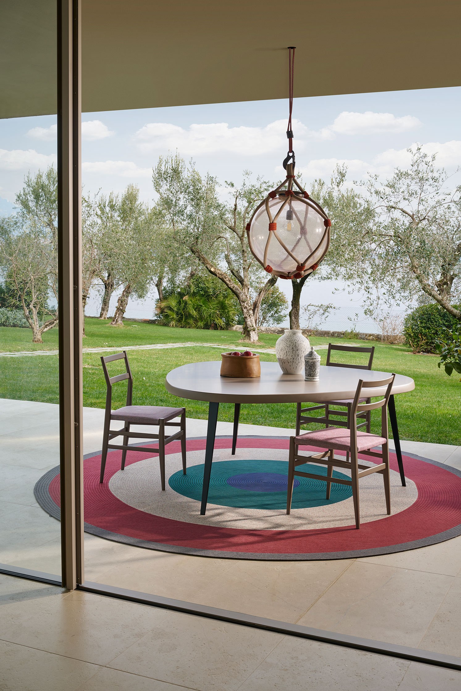 LEGGERA OUTDOOR Steel garden chair By Cassina | design Gio Ponti