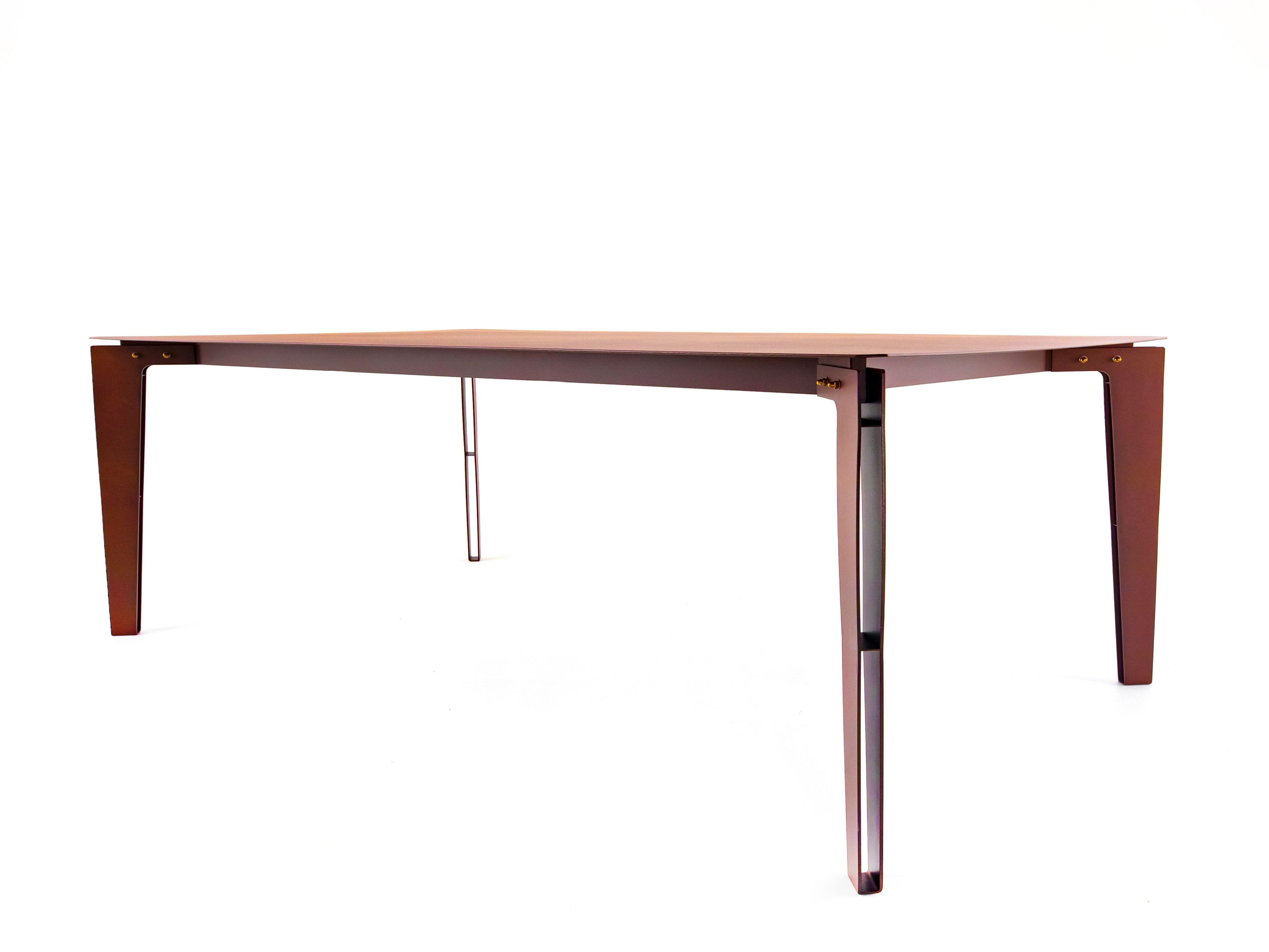 LEGGERO_001 | Tavolo in acciaio Corten™ Tavolo rettangolare in acciaio Corten™ By TrackDesign ...