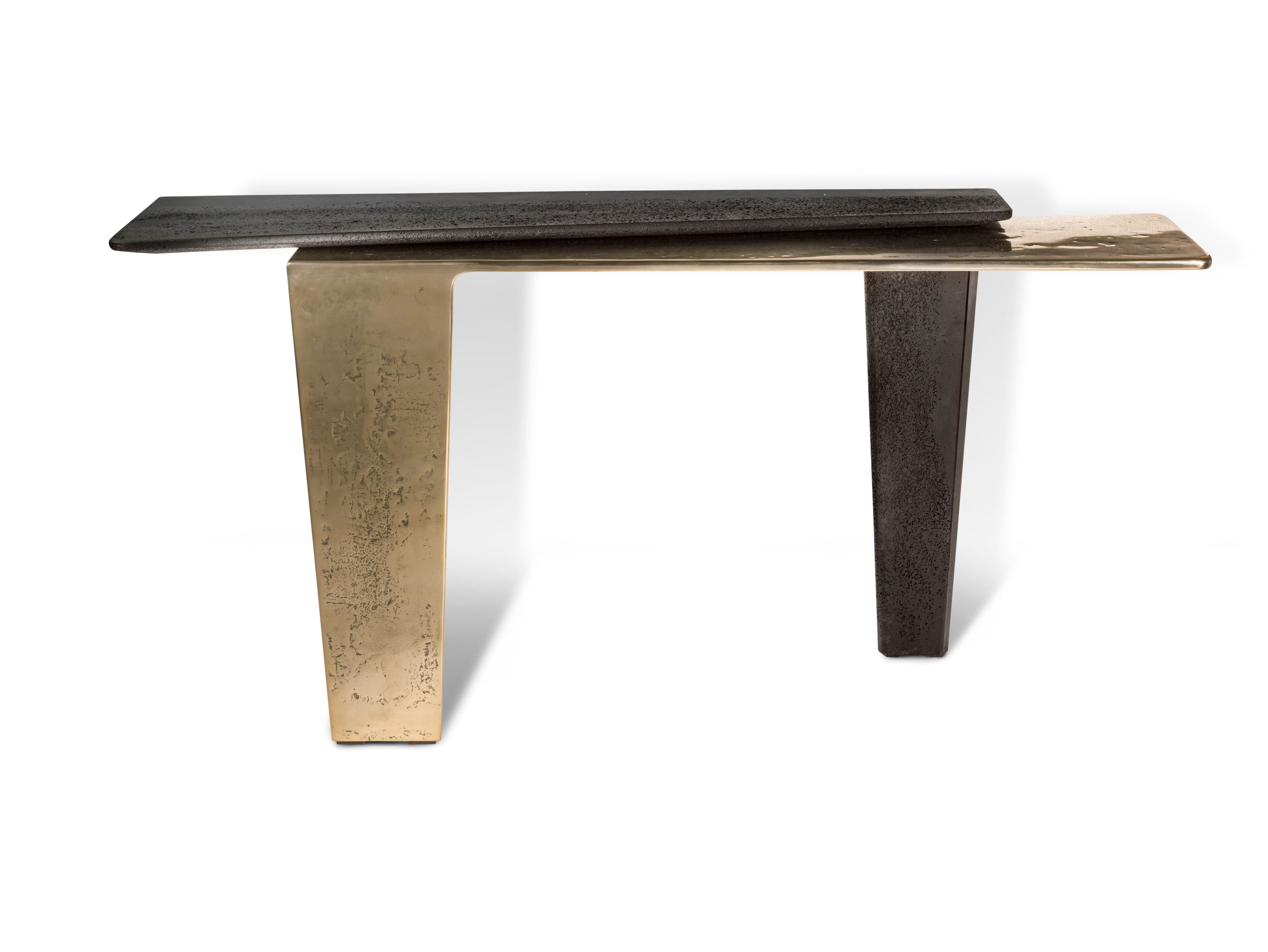 LEGO Rectangular cement console table By Visionnaire | design Draga & Aurel