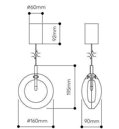 Handmade glass pendant lamp LENS By bomma design Studio deFORM