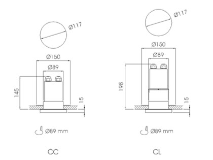 LENS | Built-in emergency light LED built-in emergency light By DAISALUX