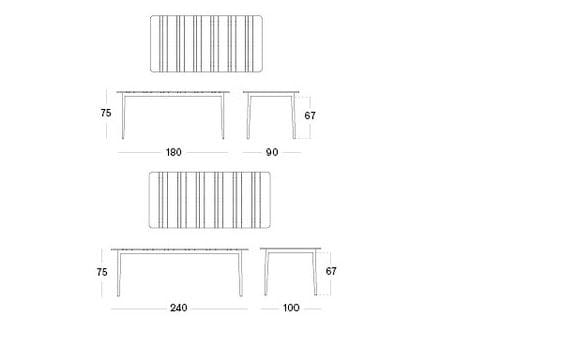 LEO | Rectangular table By Vincent Sheppard