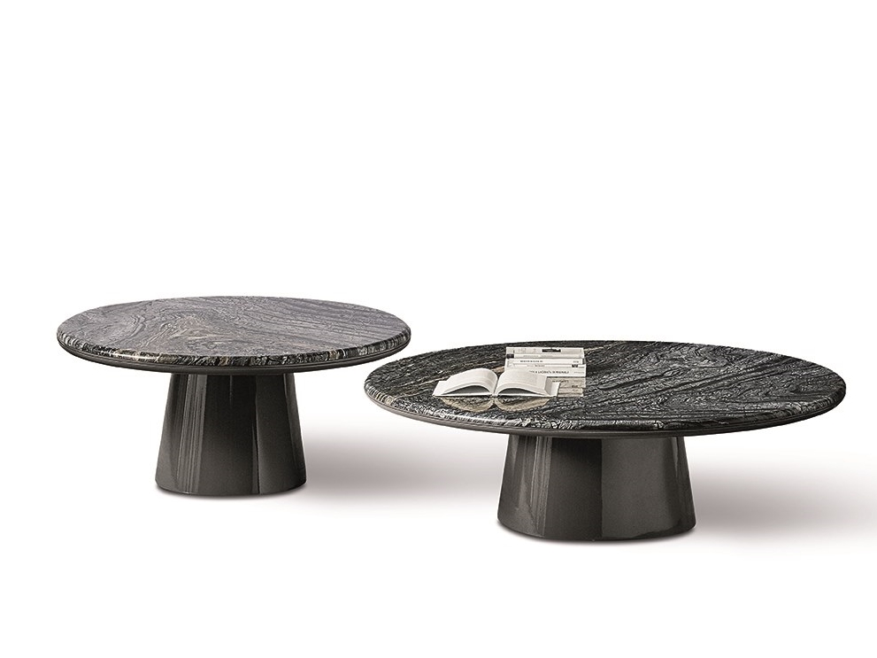 LEON Round marble coffee table By Meridiani | design Andrea Parisio