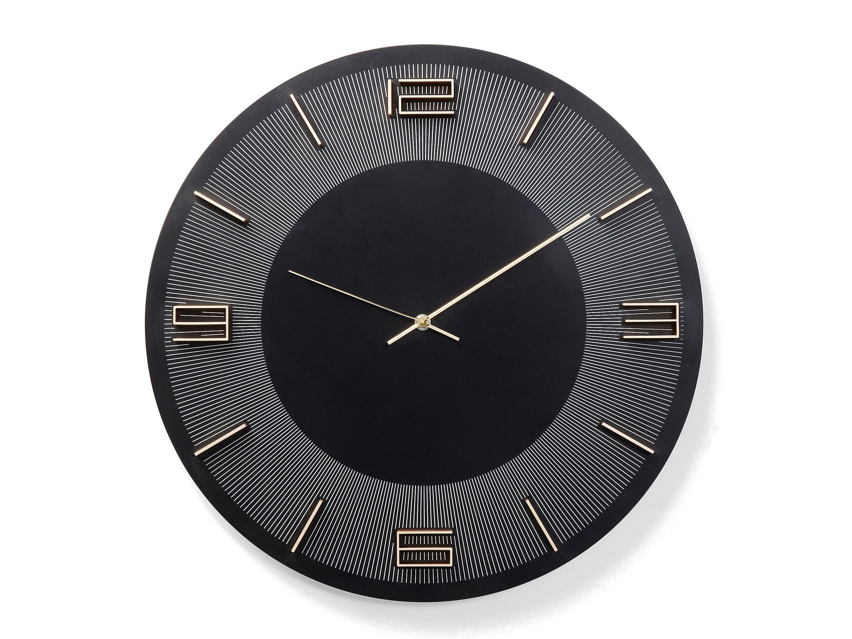 Wall-mounted aluminium clock LEONARDO By KARE Design