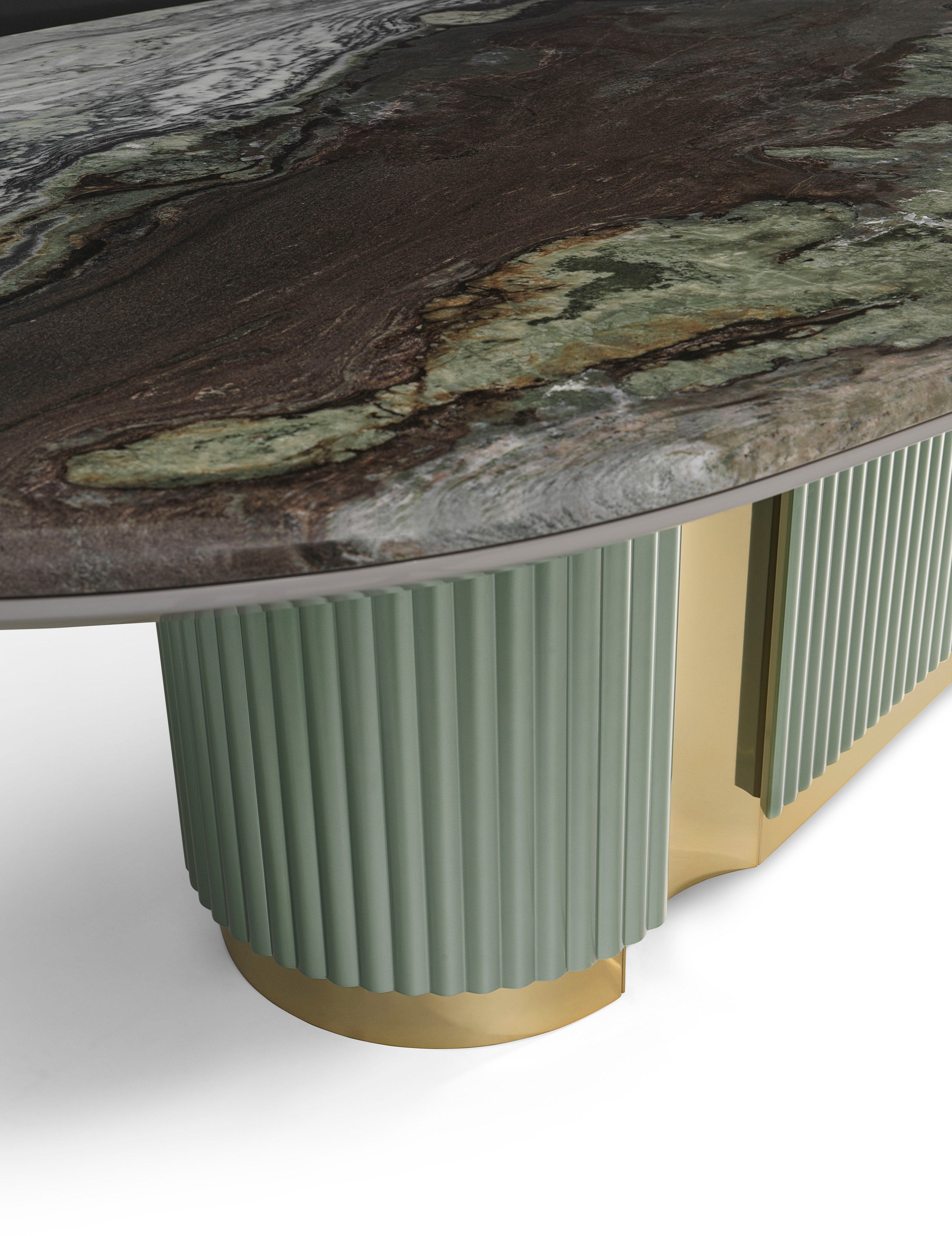 LEONARDO Oval marble table By Visionnaire | design Alessandro La Spada