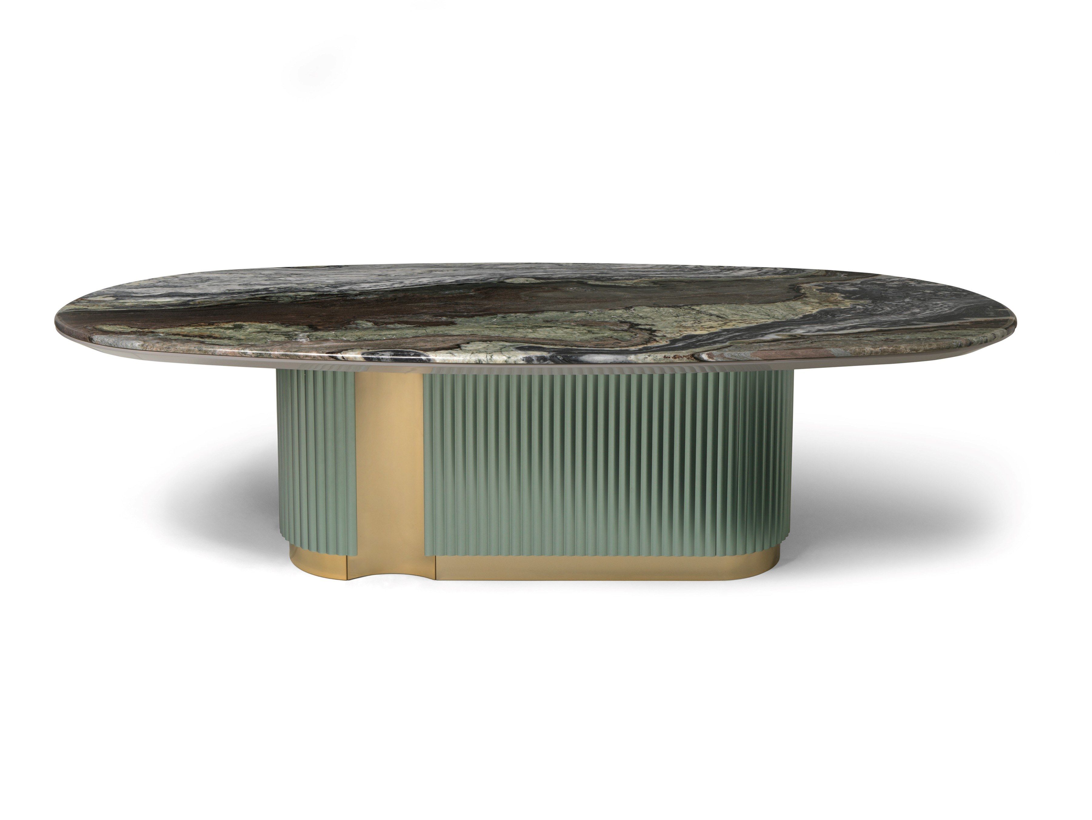 LEONARDO Oval marble table By Visionnaire | design Alessandro La Spada