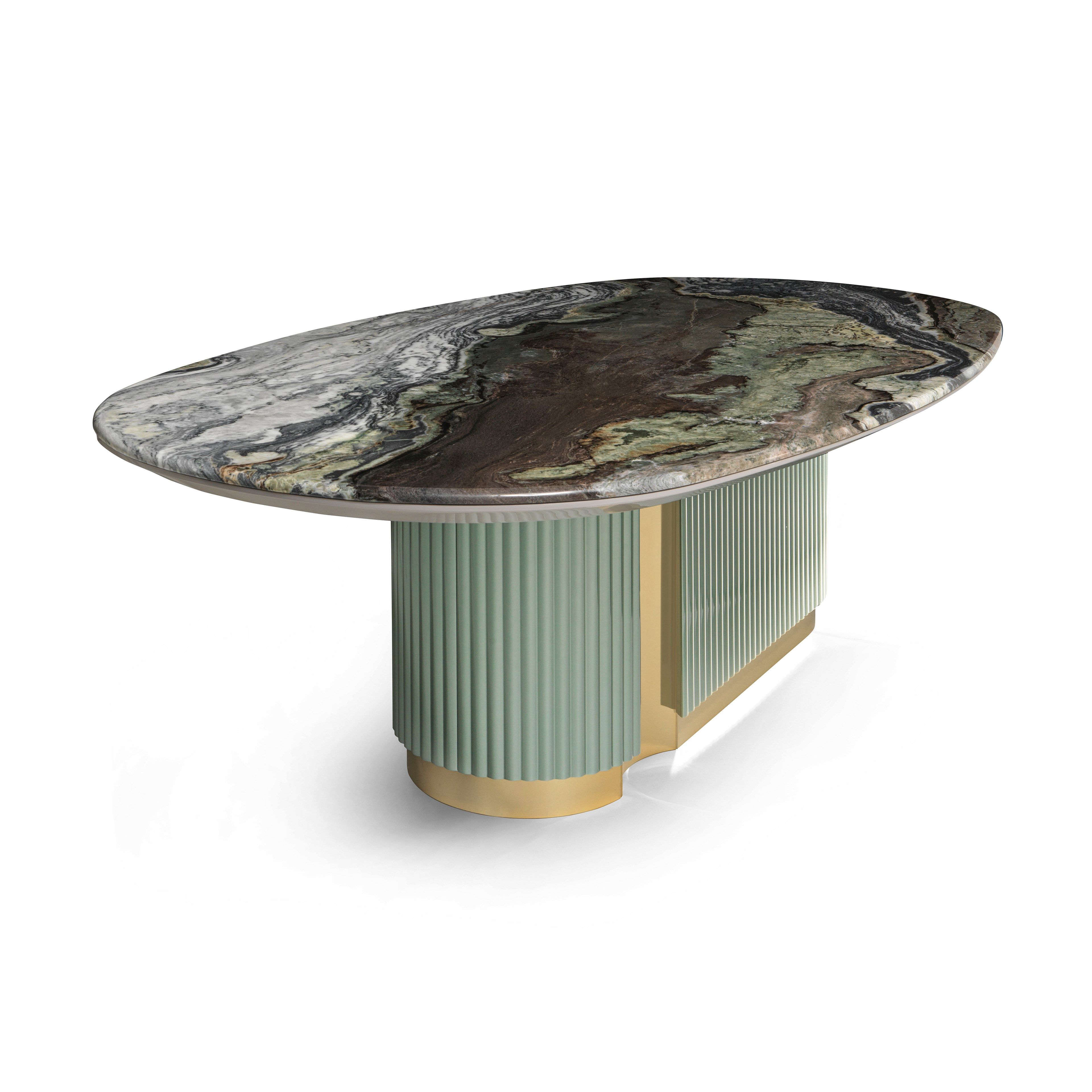 LEONARDO Oval marble table By Visionnaire | design Alessandro La Spada