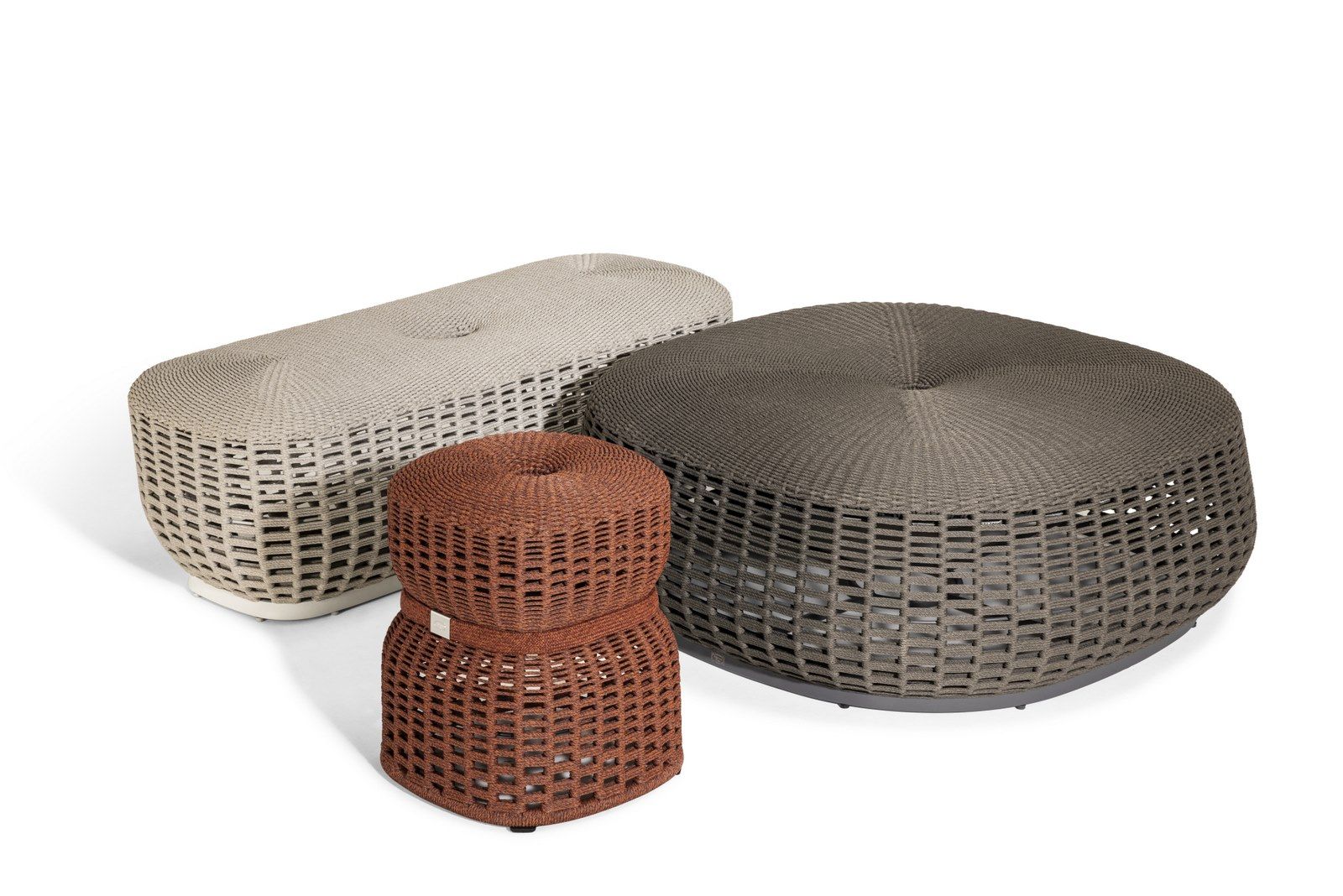 LEPLÌ OUTDOOR | Garden pouf By Poltrona Frau design Kensaku Oshiro