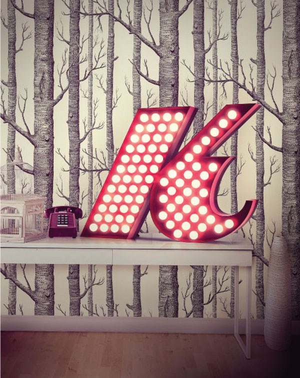 LETTER K Light letter By Delightfull