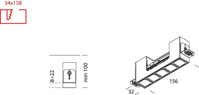 LEVA | Spotlight for false ceiling Leva Collection By Lucifero's