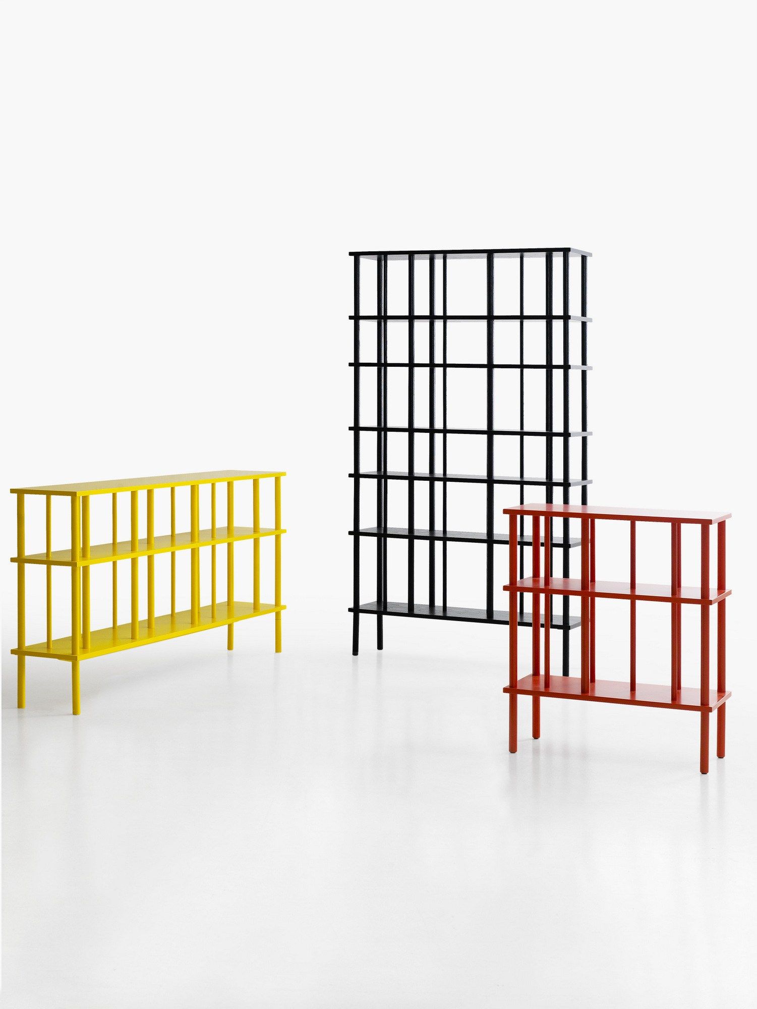 Open double-sided bookcase LEVEL By Karl Andersson design Lina Nordqvist