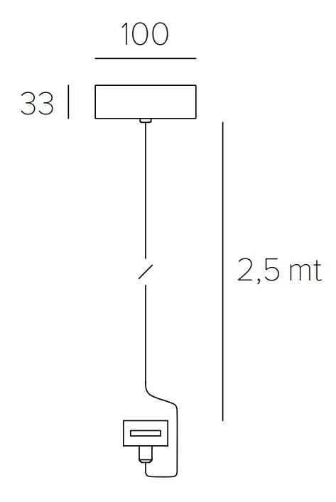 Ceiling power feed Ceiling rose for power supply By Letroh