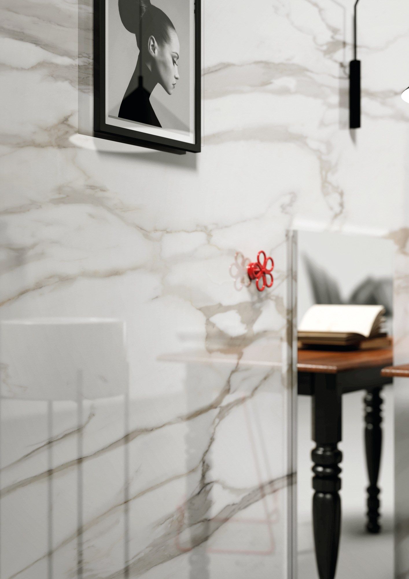 LEVEL MARMI Porcelain stoneware wall tiles with marble effect By Level by Emilgroup