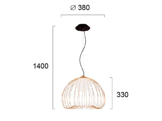 LEVIK Steel pendant lamp By Terzo Light