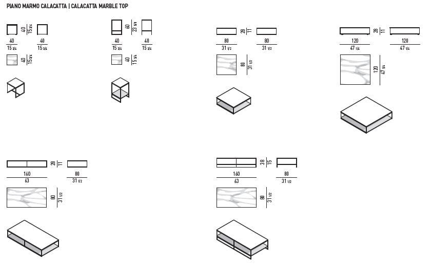LIAM Marble coffee table By Minotti | design Rodolfo Dordoni