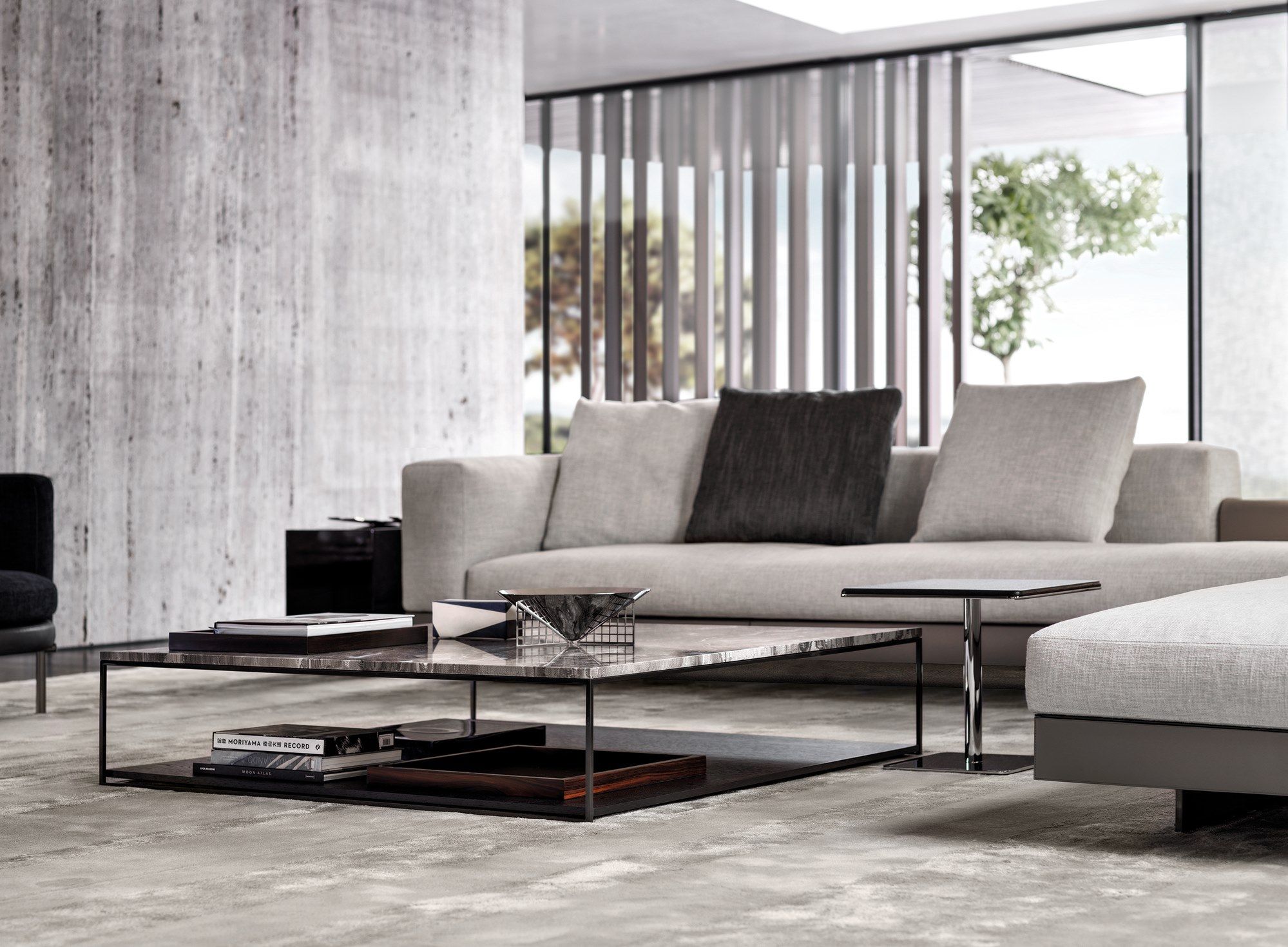 LIAM Marble coffee table By Minotti | design Rodolfo Dordoni