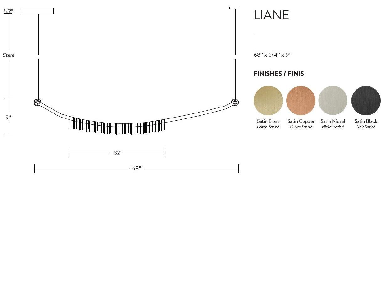 LIANE LED ceiling lamp By Larose Guyon