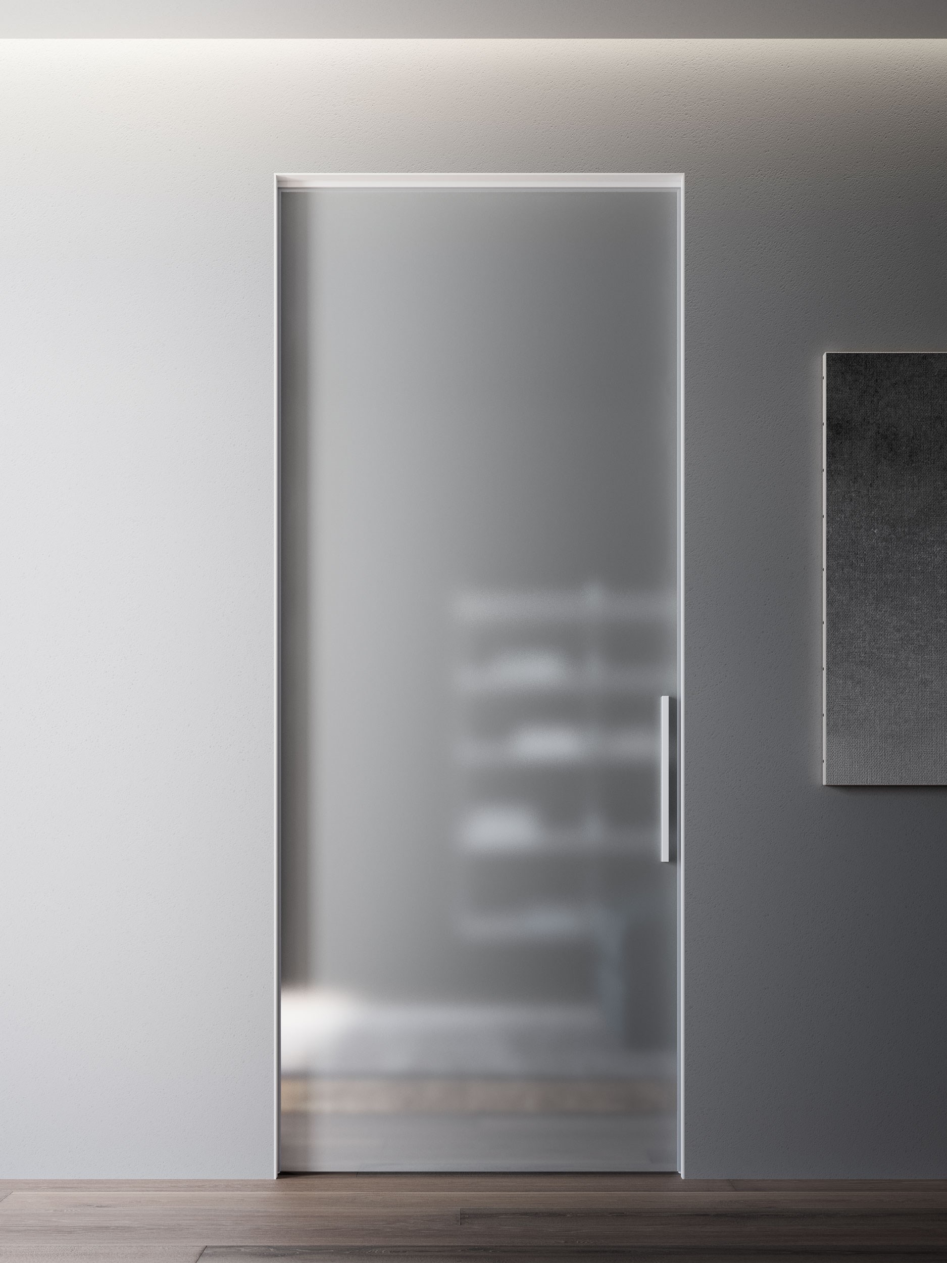 LIGHT Glass pocket sliding door By ADL