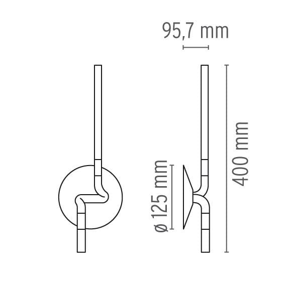 Adjustable wall lamp LIGHTSPRING By FLOS design Ron Gilad