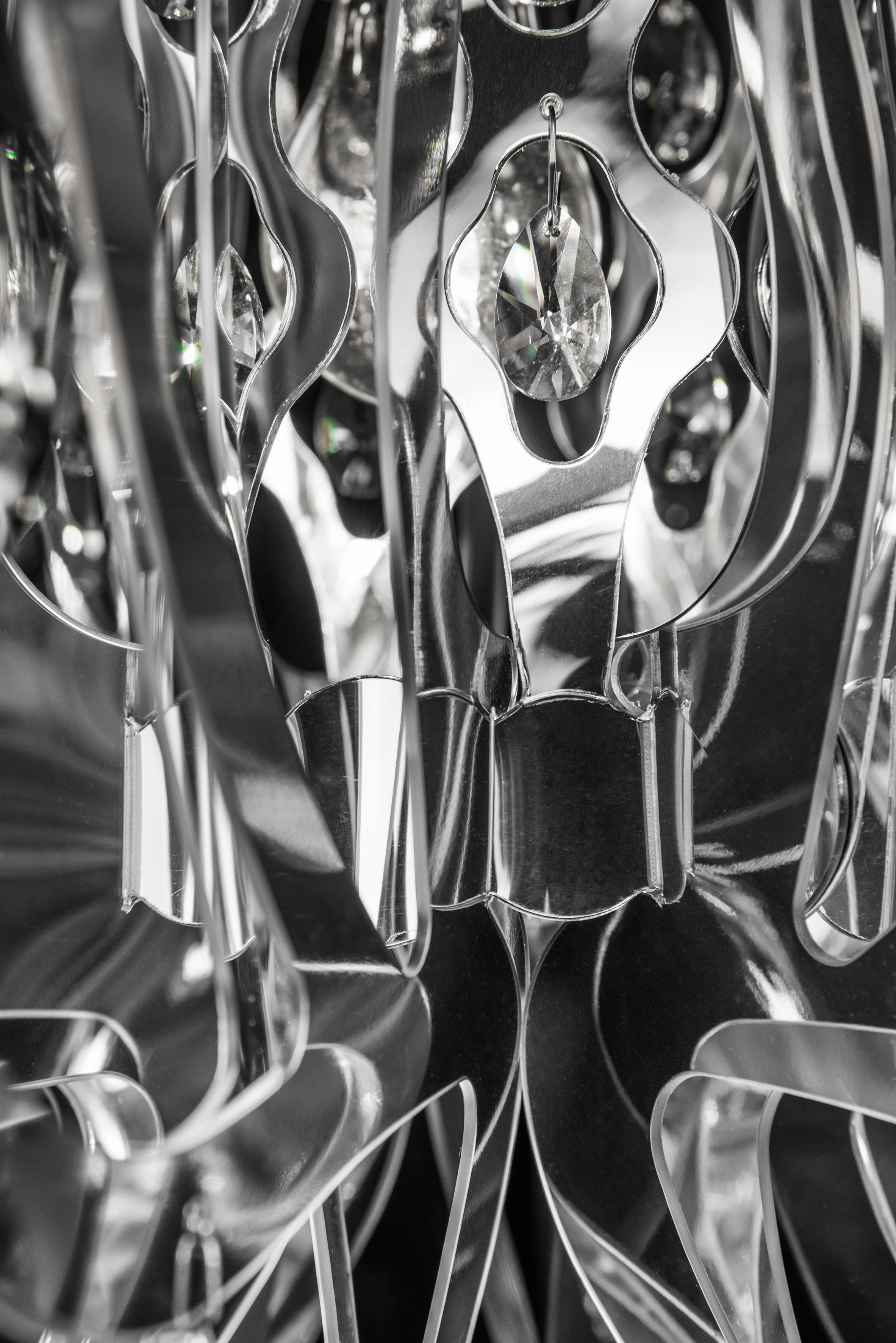 Steelflex® pendant lamp LILLIBET SILVER By Slamp design Nigel Coates