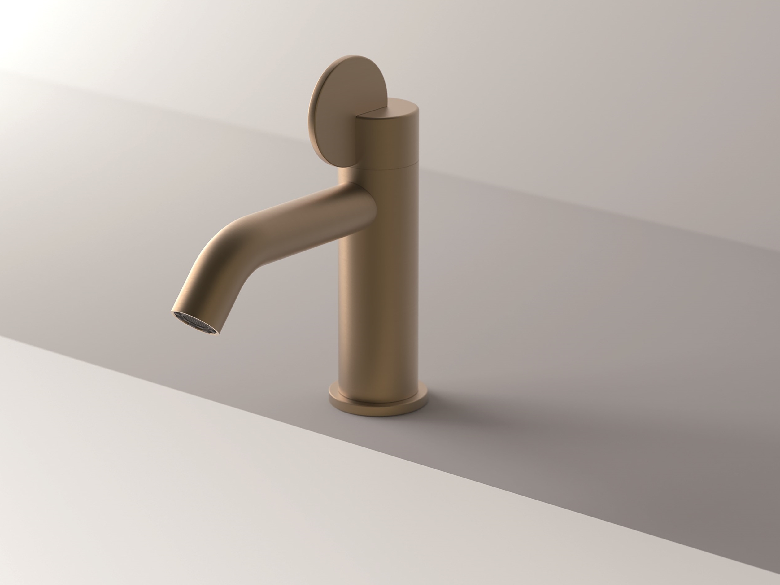 LIMÓN Countertop 1 hole brass washbasin mixer By Agape | design ...