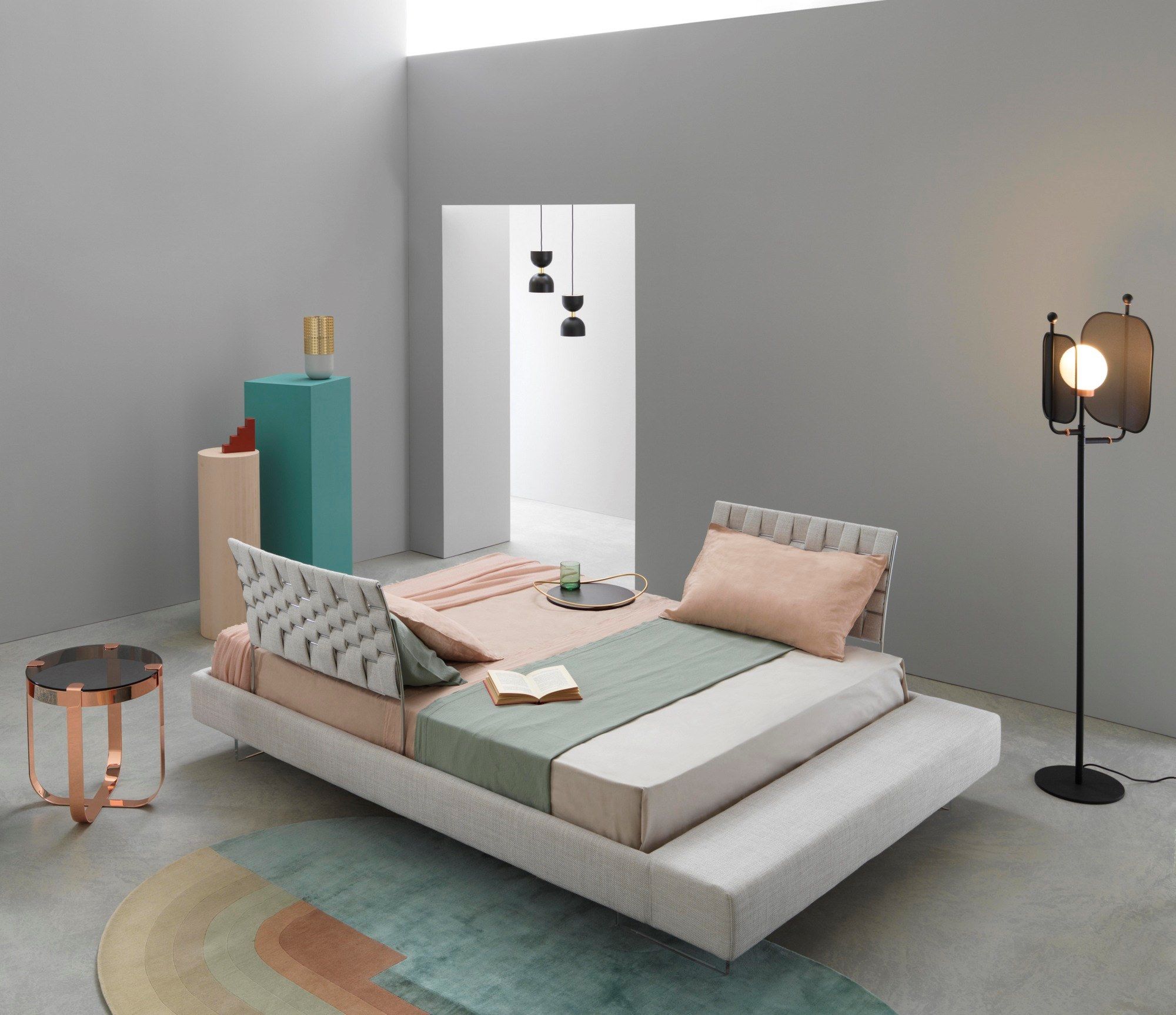 LIMES T LARGE bed By Saba Italia design Sergio Bicego