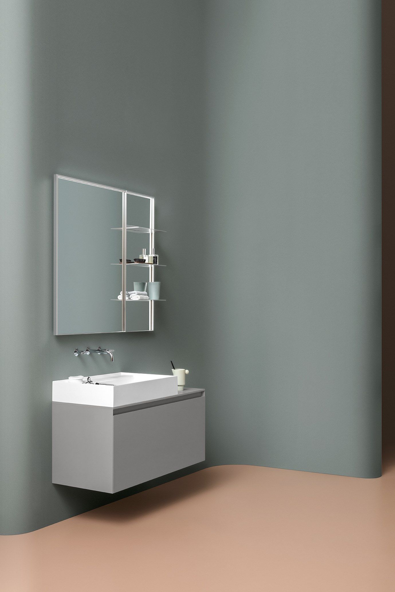LINEÒ-M | Wall-mounted vanity unit By ARBLU
