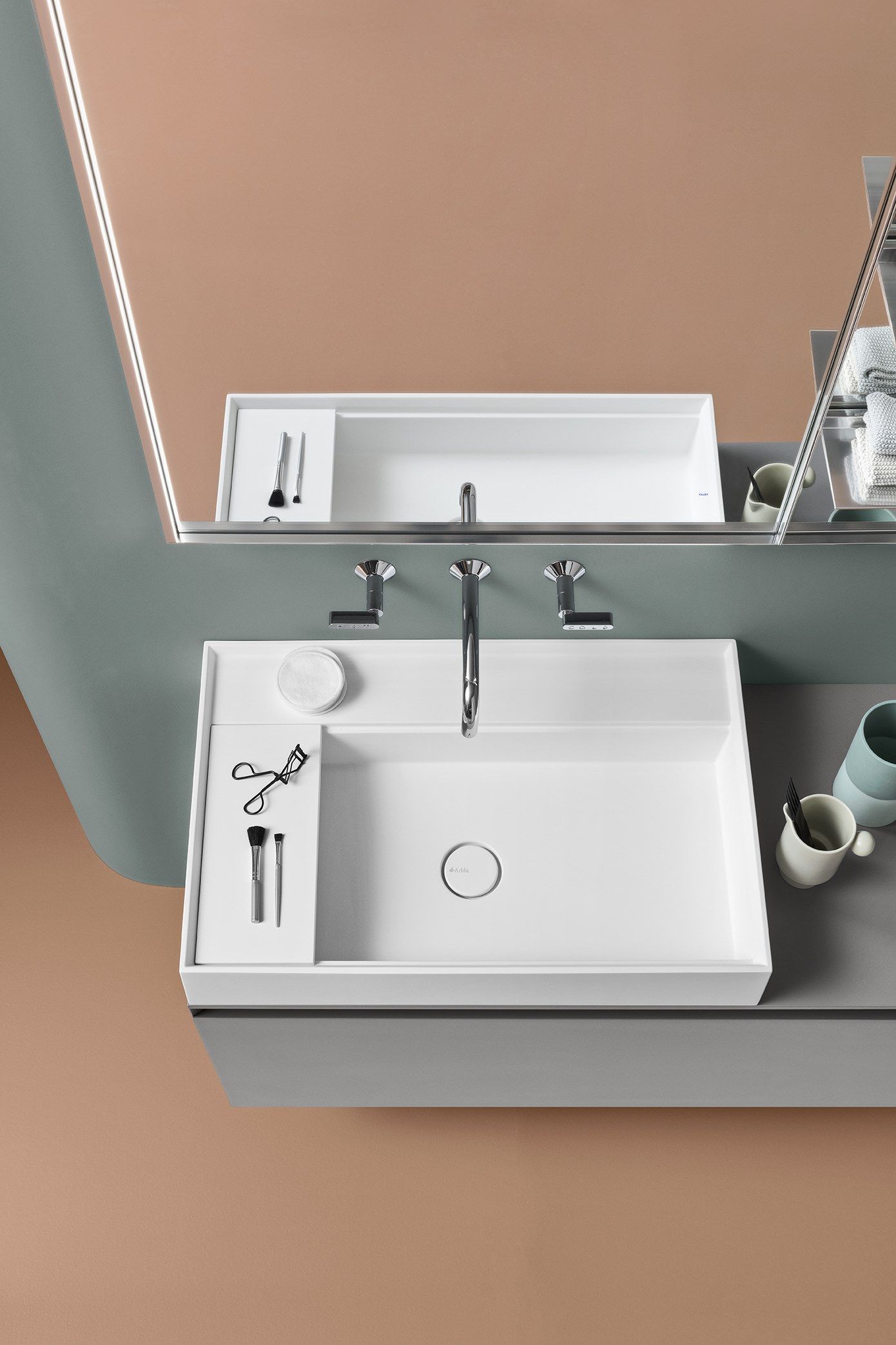 LINEÒ-M | Wall-mounted vanity unit By ARBLU