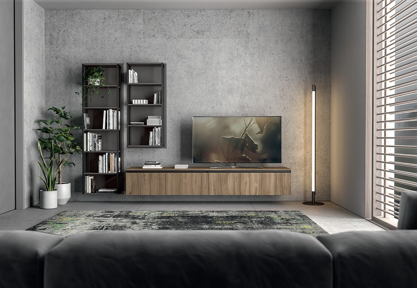 Custom melamine-faced chipboard kitchen LINEA By Colombini Casa