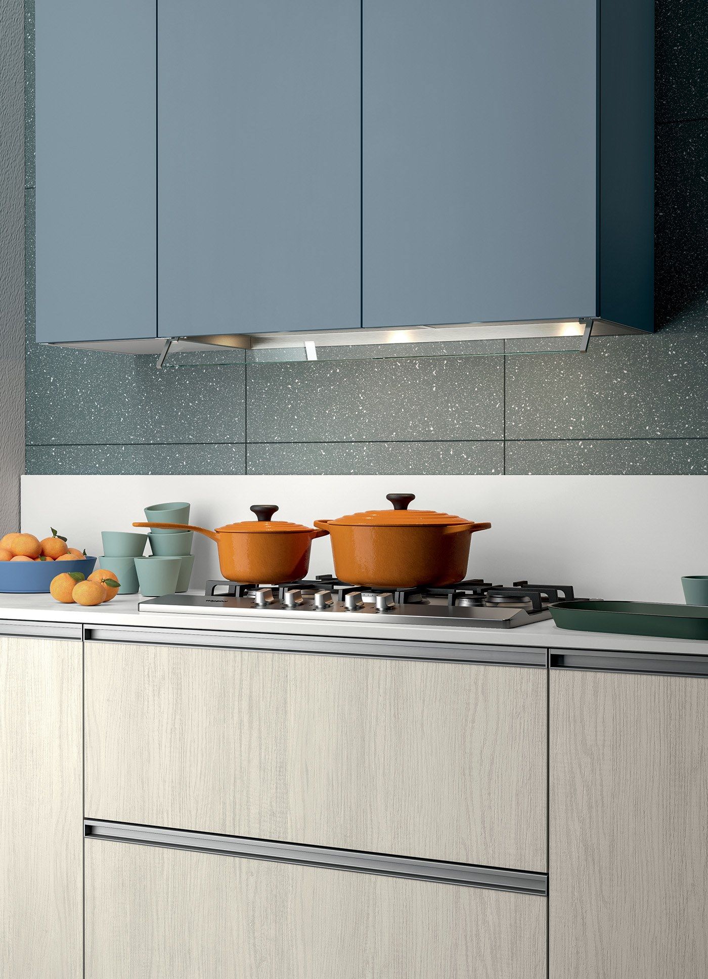 Custom melamine-faced chipboard kitchen LINEA By Colombini Casa