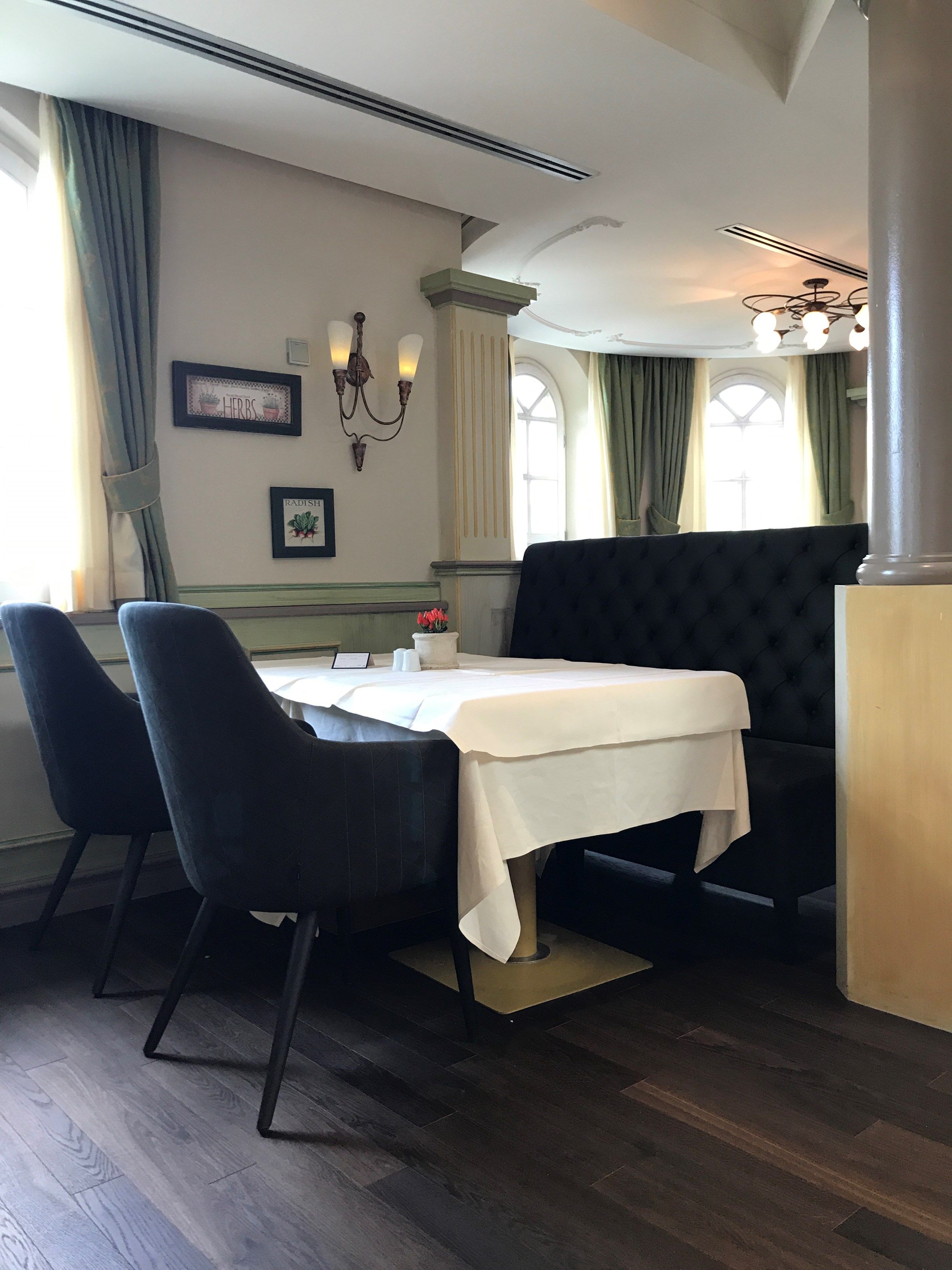 Tufted modular high-back bench LINEAR 02451K Linear Collection By Montbel