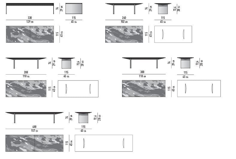 LINHA | Marble table Linha Collection By Minotti design studio mk27