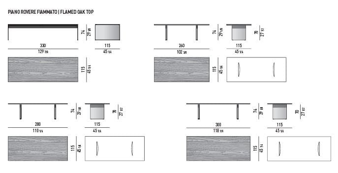 LINHA Rectangular wooden table By Minotti | design studio mk27