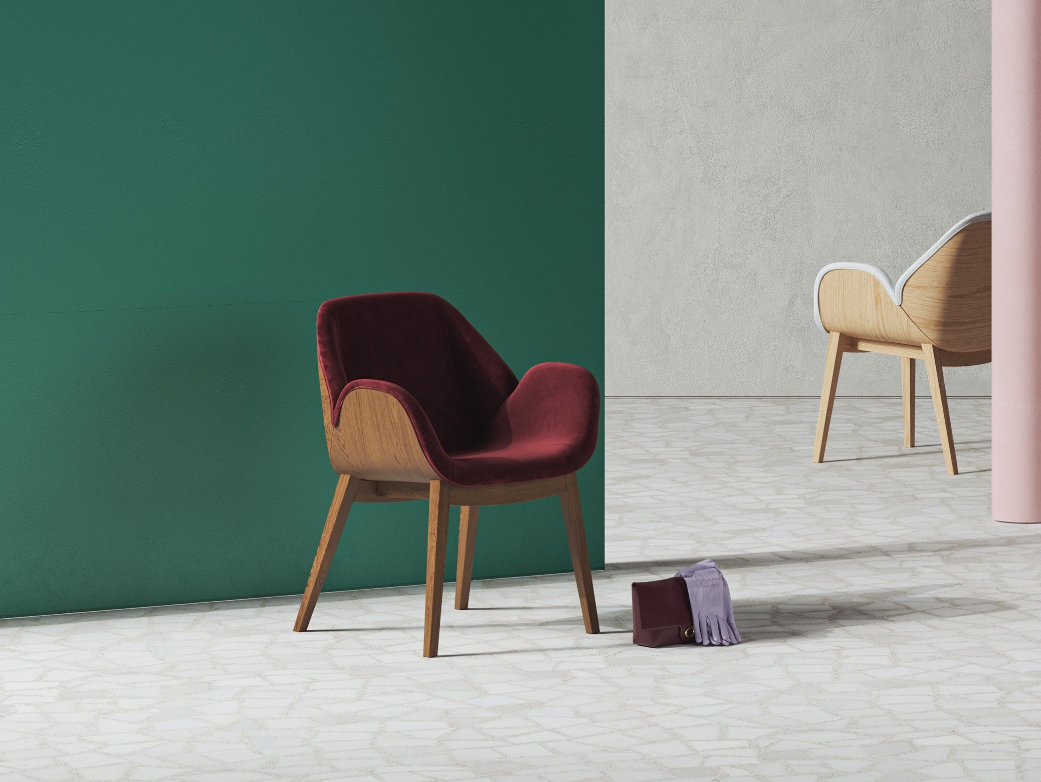 LIPS | Fabric easy chair Lips Collection By ALMA DESIGN design Mario Mazzer