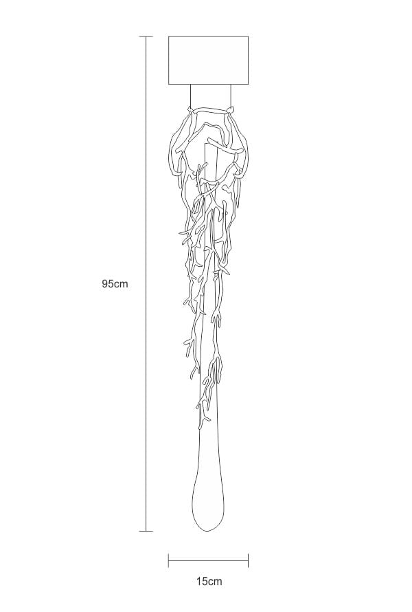 LIQUID DRIP SINGLE 吊灯 By Serip