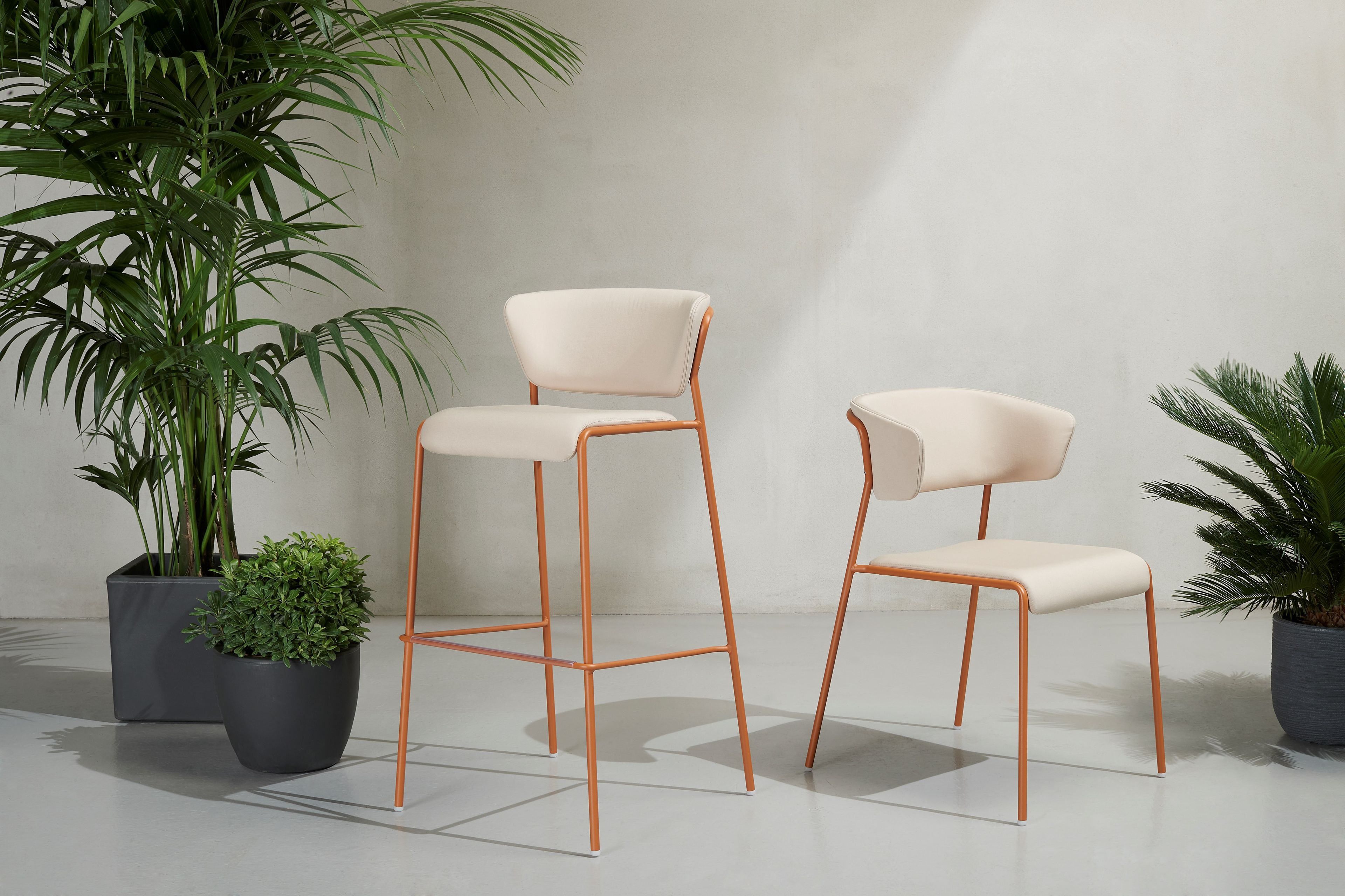 LISA WATERPROOF High fabric stool for outdoor use By S-CAB | design ...