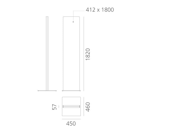 Steel screen / display unit LIT By Systemtronic design Pablo Gironés