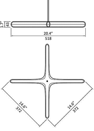 LED polycarbonate and acrylic pendant lamp LITHIUM By Two Parts design ...