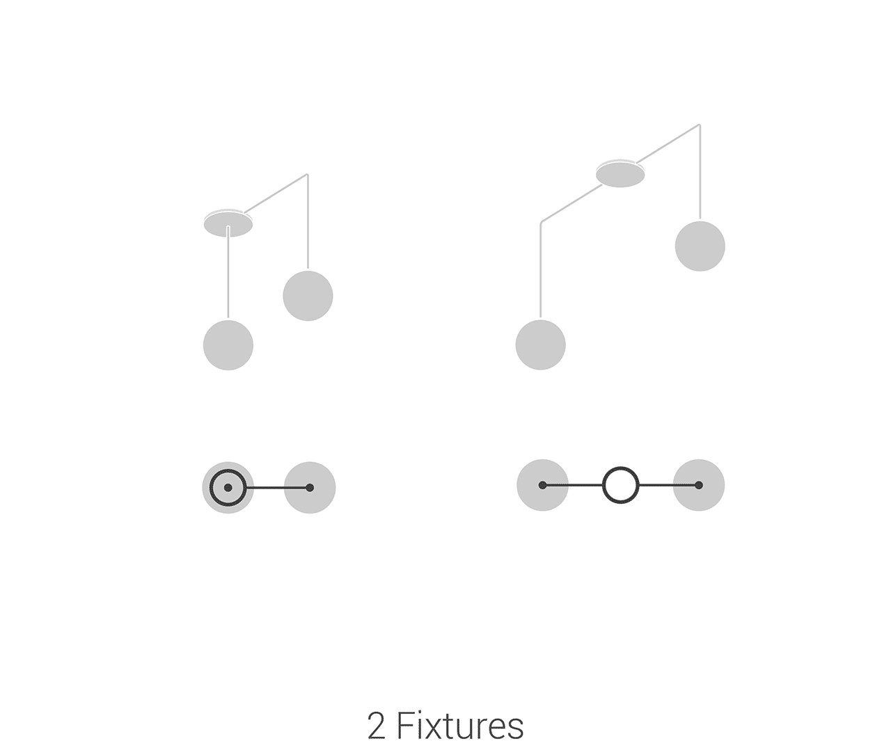 LED polycarbonate and acrylic pendant lamp LITHIUM By Two Parts design ...