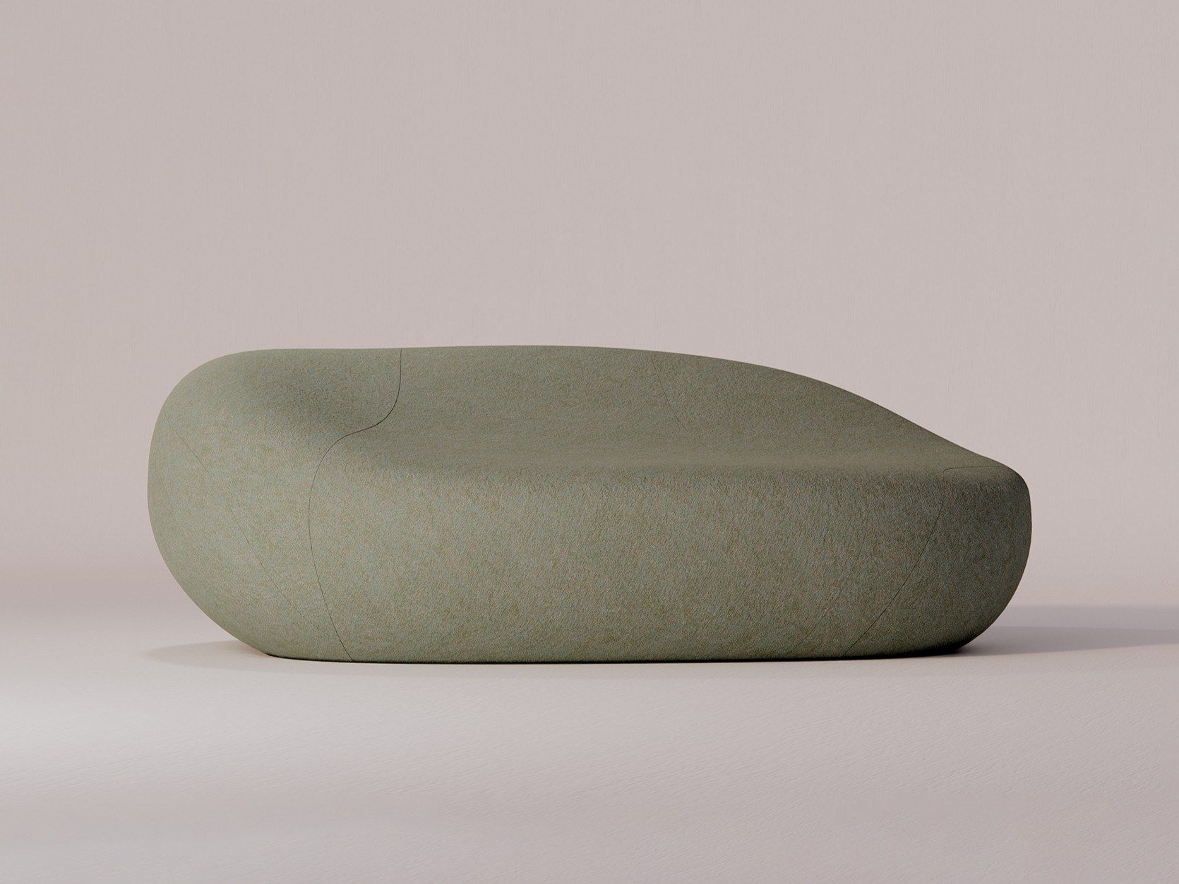 LIVINGSTONES ARDA PEBBLE SYSTEM - GILDA 2 seater wool sofa By smarin | design Stéphanie Marin