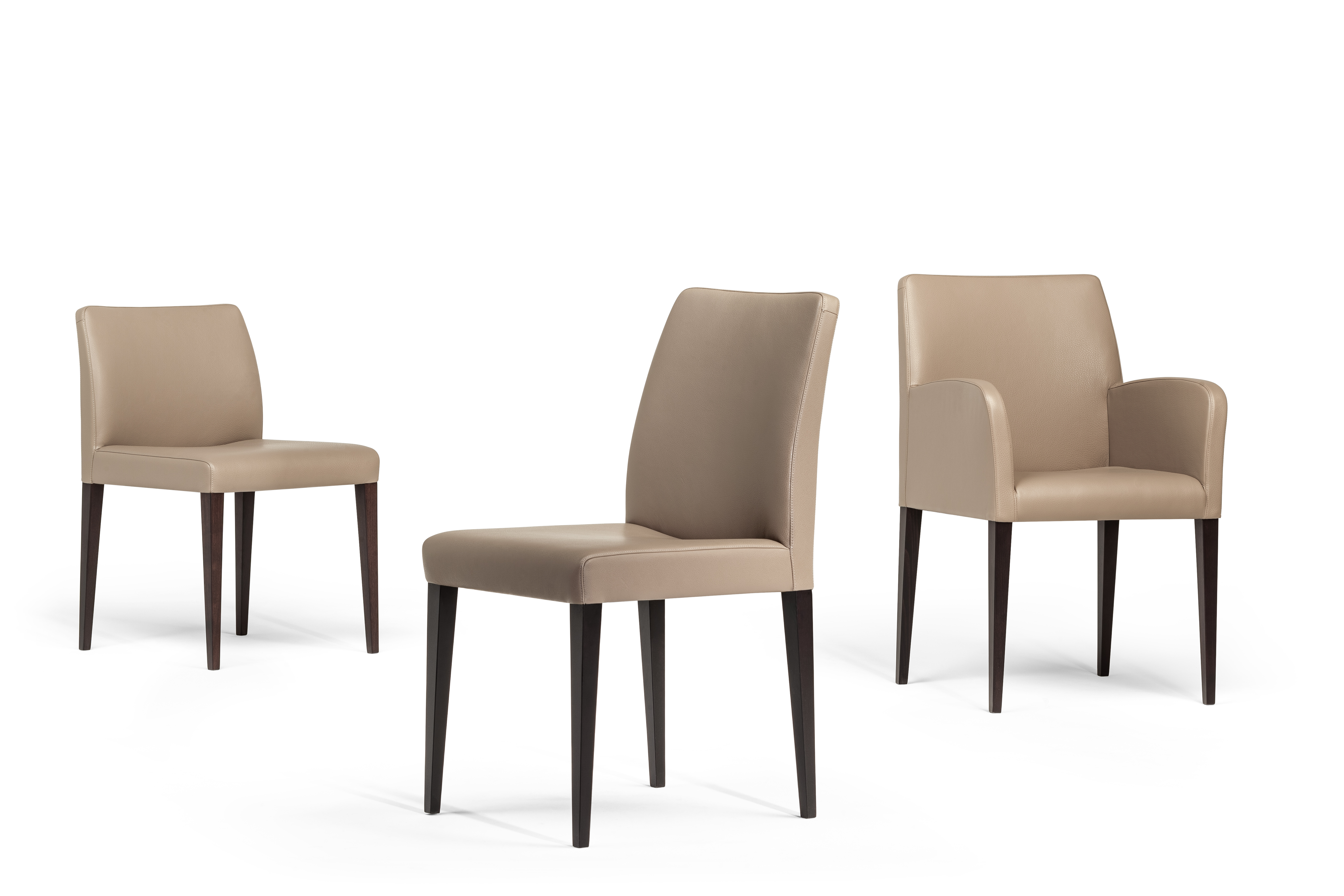 LIZ | Chair with armrests Leather chair with armrests By Poltrona Frau