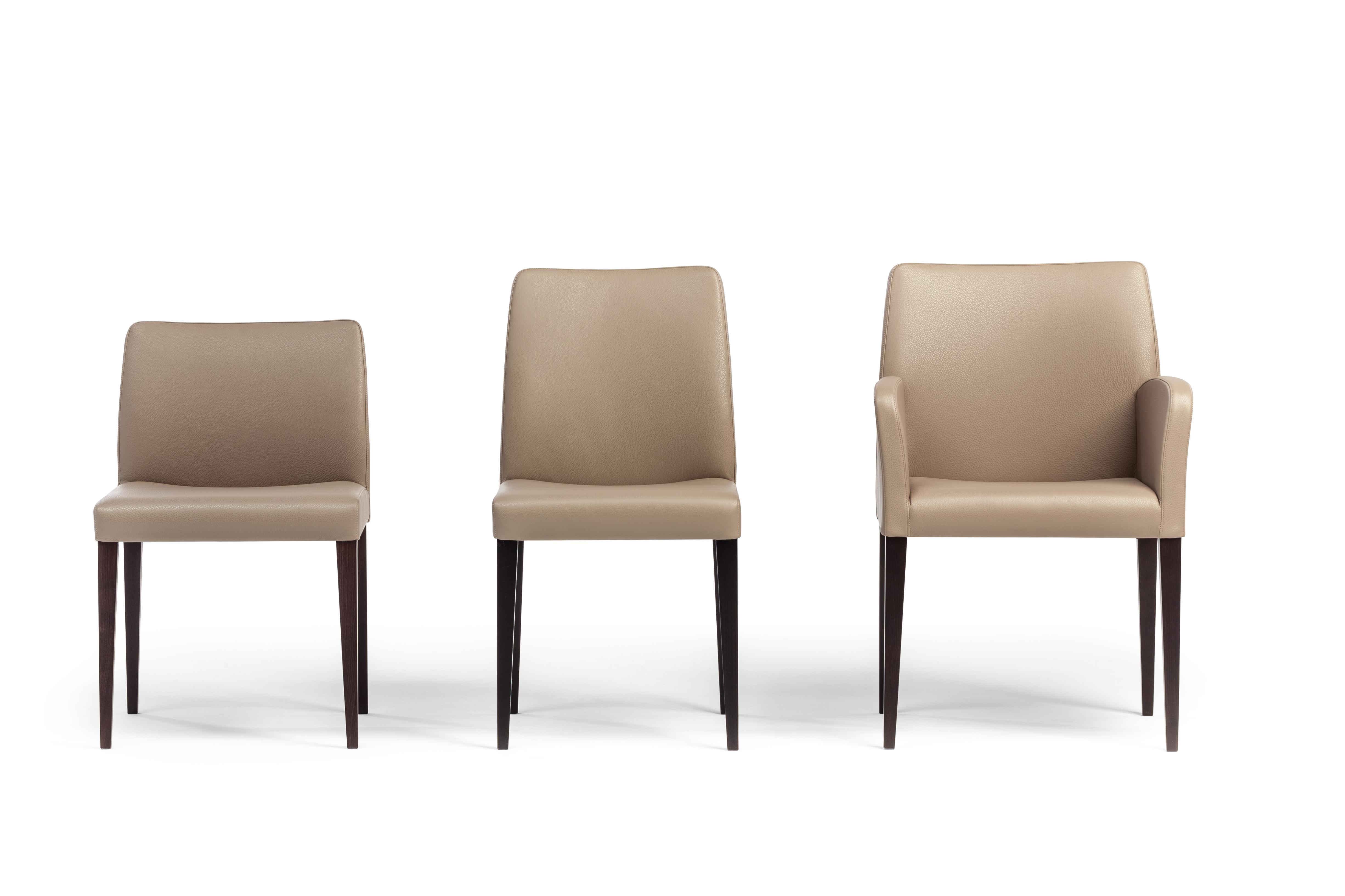 LIZ | Chair with armrests Leather chair with armrests By Poltrona Frau