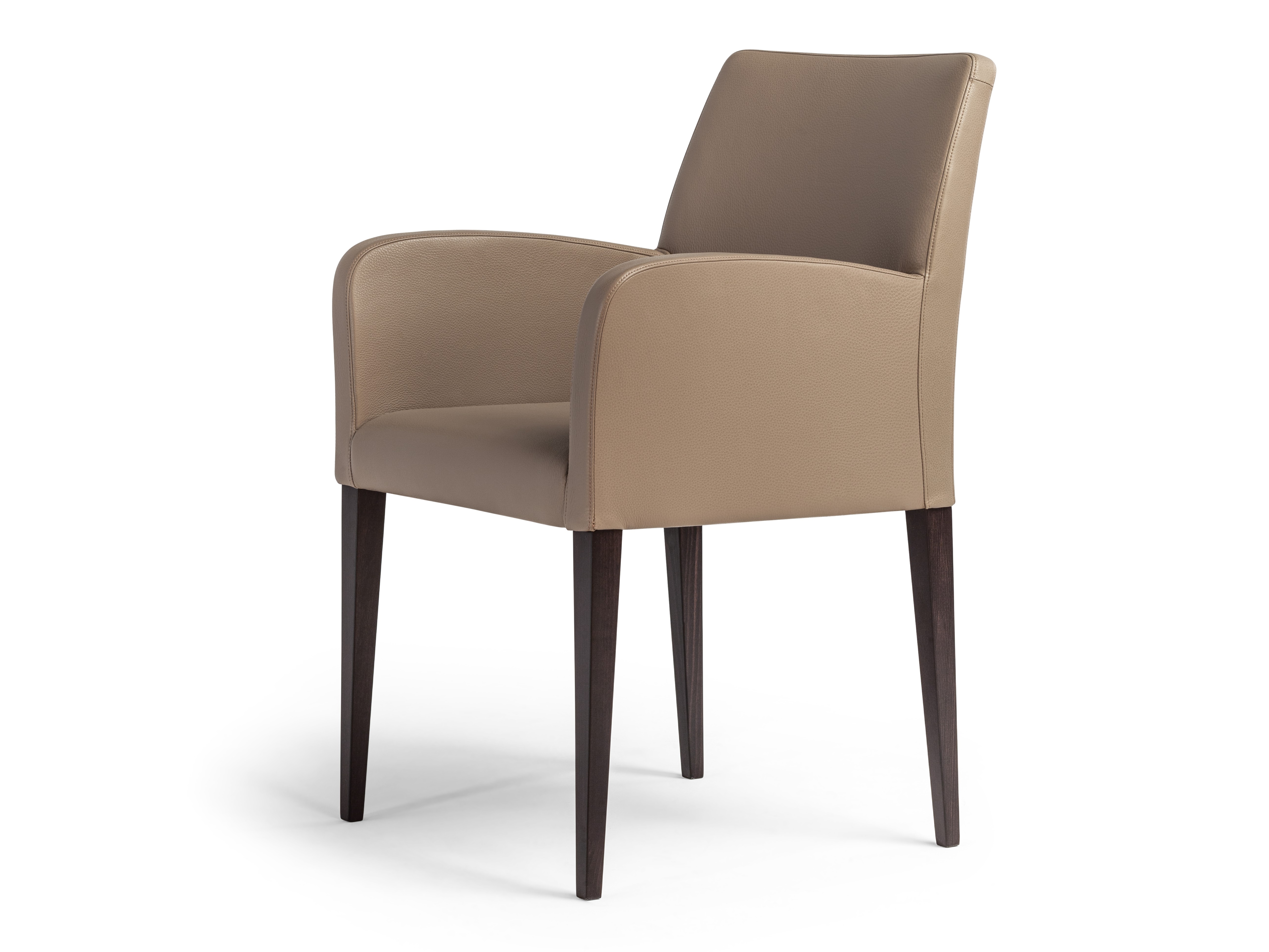 LIZ | Chair with armrests Leather chair with armrests By Poltrona Frau